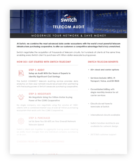 Switch Telecom Audit | Modernize Your Network & Save Money