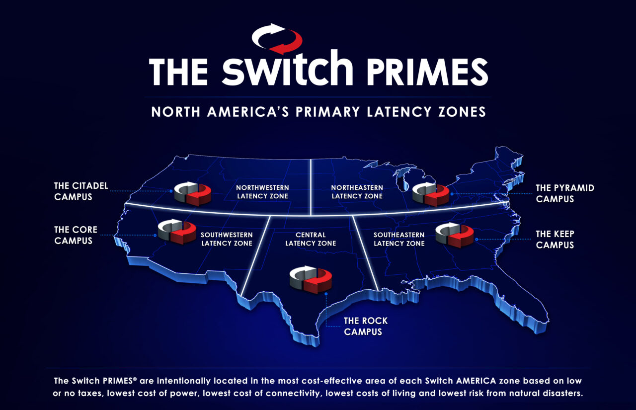 Switch US Colocation Sites | Find Colocation Space | Switch