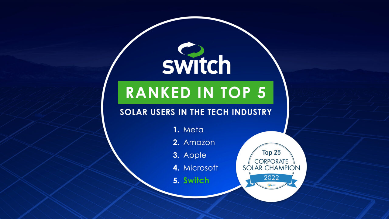 Switch Named One of the Top 5 Tech Companies for Solar Use by the Solar ...